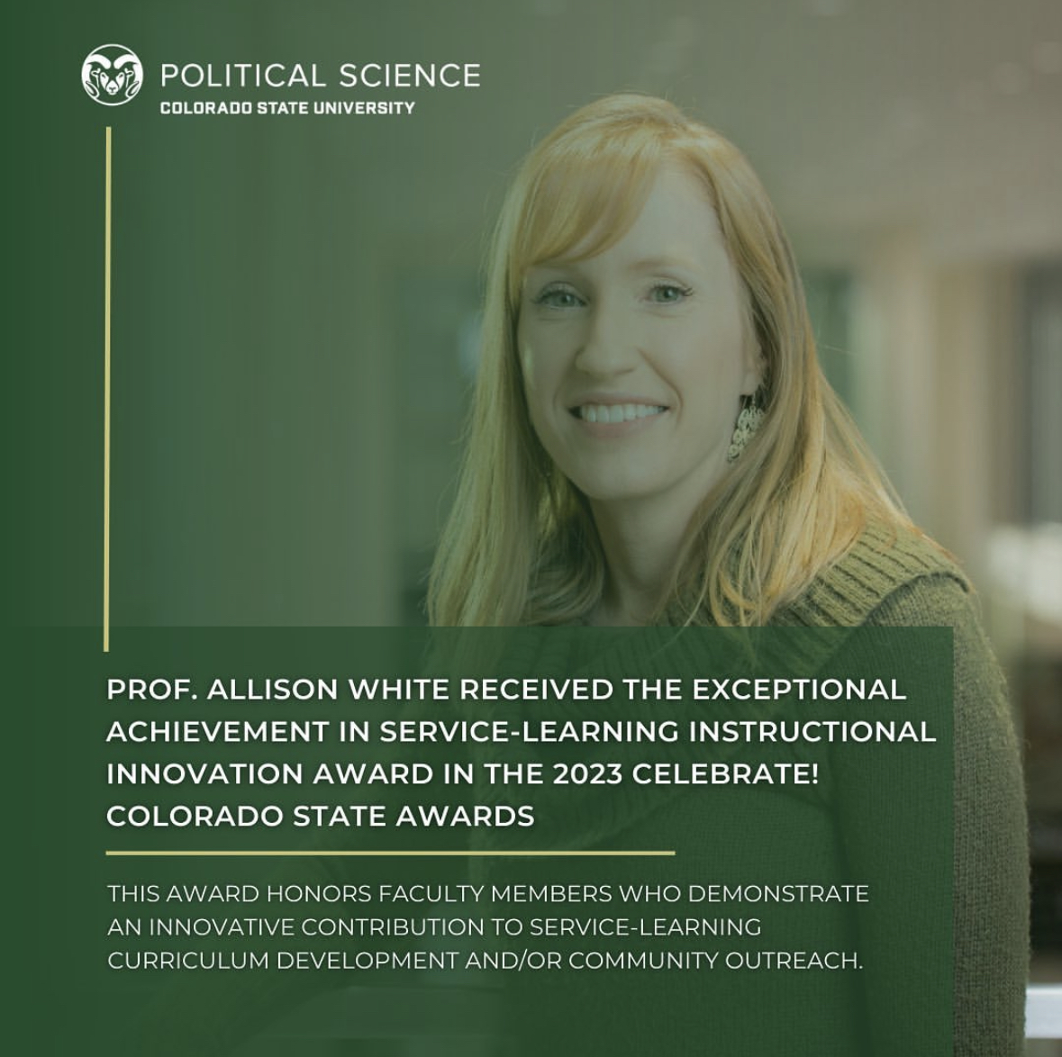 Faculty Awards and Recognition - Political Science | Colorado State ...