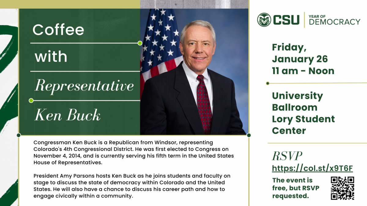 Coffee with United States Representative Ken Buck - Political Science ...